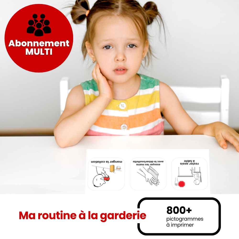 Pictogrammes à imprimer pour la garderie | Abonnement multi | IDEOpicto